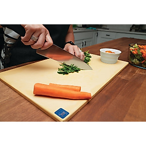 NoTrax 18" X 24" x 0.75" Sani-Tuff T45 Natural Rubber Cutting Board, Non-Skid Professional-Grade, Made in USA, T45S2018BF
