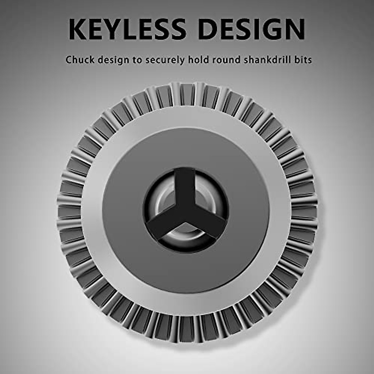 Renekton 3/8” Drill Chuck with 1/4” Quick Change Hex Drive, Convert Impact Driver Hammer and Wrench to Drill