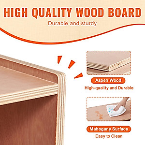 VEVOR Cubby Toy Organizer Storage Cabinet, 5-Compartment Cubby Storage Shelf, 48''W Kids Toy Storage Cabinet 2-Shelf, Classroom Cubbies, Classroom Furniture for Home, Daycare and Preschool, Natural