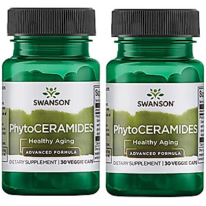Swanson Advanced Phytoceramides 30 Milligrams 30 Veg Capsules (2 Pack)