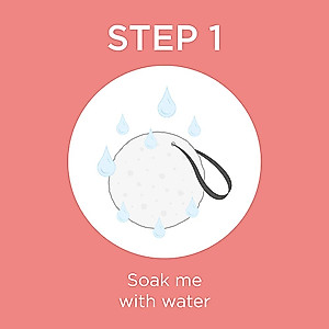 Spongelle Wild Flower Buffer - Body Wash Infused Shower/Bath Sponge - Sugar Dahlia