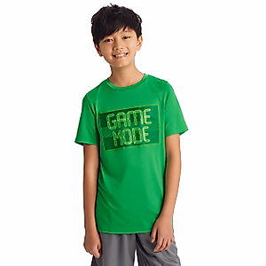 C9 Champion boys Tech Short Sleeve Tshirt T Shirt, Green Screen/Game Mode, X-Large US