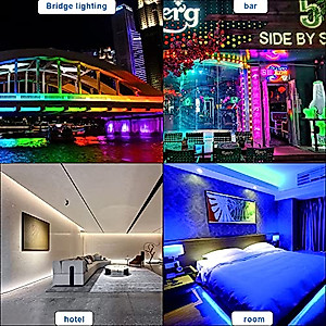 Falliget Light Controller with APP Music Sync and IR Remote Included with 12V3A Power Adapter for LED Module Pixel Strip Light APP Button IR Remote Control Led Lights Strip to Bluetooth Connection