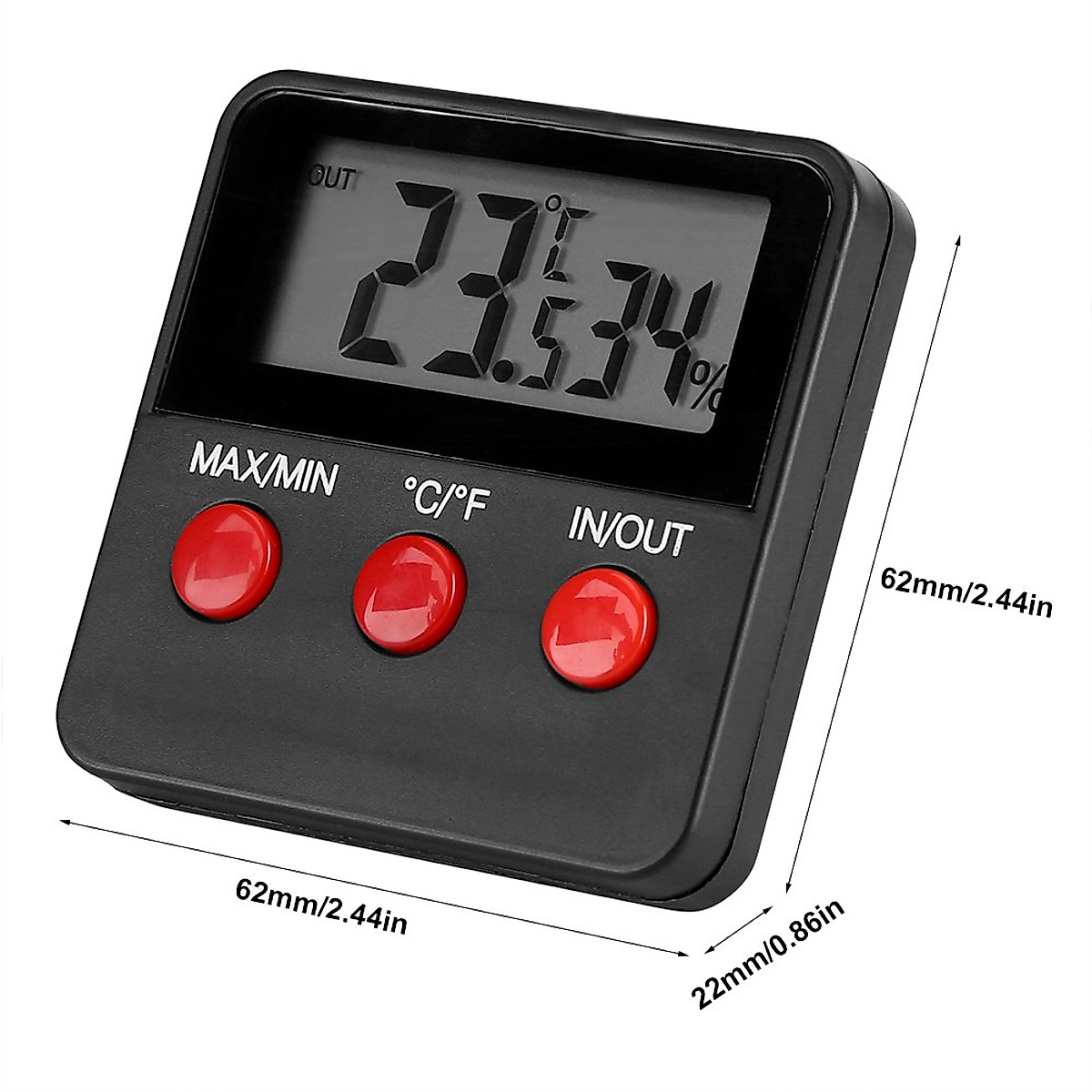 Egg Incubator Thermometer, Digital LCD Thermometer Hygrometer Temp Humidity Monitor Meter for Egg Incubator Pet