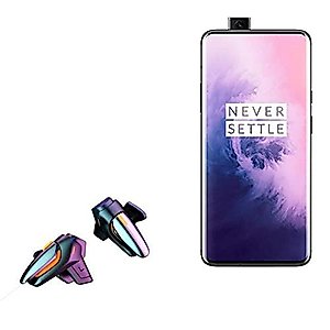 BoxWave Gaming Gear Compatible with OnePlus 7T Pro (Gaming Gear by BoxWave) - Touchscreen QuickTrigger, Trigger Buttons Quick Gaming Mobile FPS for OnePlus 7T Pro - Jet Black