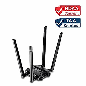 TRENDnet AC1900 High Power Dual Band Wireless USB Adapter, TEW-809UB, Stream 4K HD Video, Windows-Mac OS Compatible, USB 3.0 to USB Type A, Black (Pack of 1)