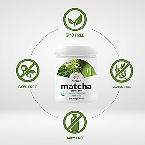 Organic Matcha Green Tea Powder, 2lbs (907g) | Zero Sugar, First Harvest | Culinary Grade, Cafe Mix, Keto Friendly, Genuine Japanese Source, Non-GMO, Vegetarian