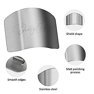 Daddy chef Stainless steel Finger guard knife cutting protector Hand Kitchen Safe slice tool for Chef - Cooking Avoid Hurting When Slicing and chopping