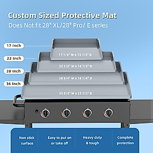 Silicone Griddle Mat for Blackstone 22 inch Tabletop Griddle, Upgraded Full Edge Coverage Griddle Cover, 100% Food Grade Silicone Griddle Cover, Outdoor Griddle Accessories for Blackstone