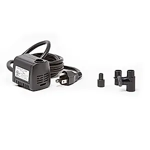 Beckett Corporation M90AUL 7206410 120 GPH Submersible Pump for Small Indoor/Outdoor Ponds, Water Gardens, Aquariums, and Waterfalls, 2' Max Fountain Height, Black