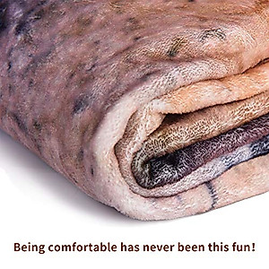 71" Cookie Blanket Throw Blanket - 290GSM Novelty Chocolate Chip Cookie Blanket with Soft Microfiber, Round Cookie Blanket Adult Size for Kids Women Men 1 Pack