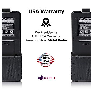 BAOFENG 2X Replacement Battery 7.4V 3800mAh for Walkie Talkies UV5 BF-F8HP UV-5R MK4 MK5 UV5Rush Plus UV-5RTP BF-F8+ Mirkit Edition