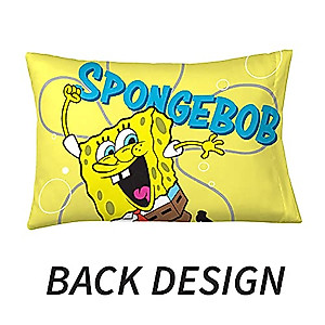 Franco Kids Bedding Super Soft Microfiber Reversible Pillowcase, 20 in x 30 in, Spongebob Squarepants