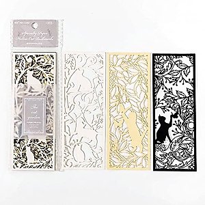 Vintage Hollow Paper Bookmark, Aesthetics Page Label, Students Stationery Note Marker, Reading Bookmark School Supplies, Marker of Page Accessories(F)