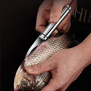 Cabilock Shrimp Deveiner Tool Efficient Shrimp Peeler Cleaner Seamless Shrimp Back Intestines Cutter Seafood Tool