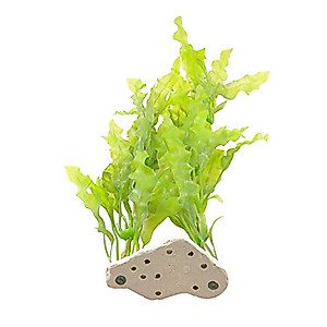 CNZ Aquarium Decor Fish Tank Decoration Ornament Artificial Plastic Plant 17.5-inch Java Fern, 2-Pack