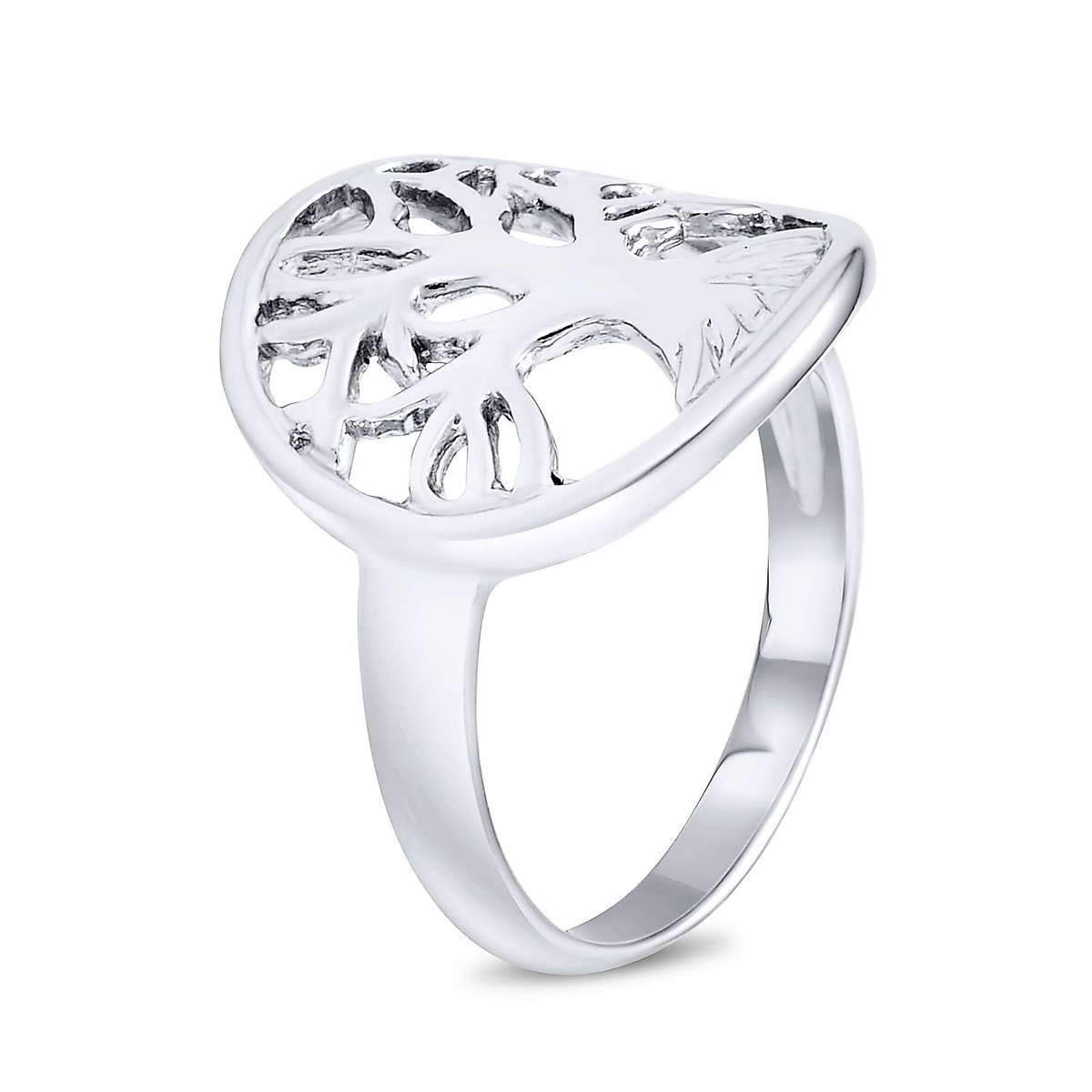 Bling Jewelry Round Open Circle Celtic Family Wishing Tree Of Life Ring For Women For Teen 925 Sterling Silver