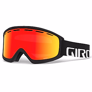Giro Index OTG Adult Snow Goggles - Black Wordmark Strap with Vivid Ember Lens (2021)