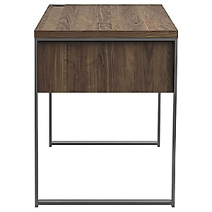 Coaster Furniture Pattinson 3-Drawer Aged Walnut and Gunmetal Writing Desk 47.25" W X 23.5" D X 30" H 803370