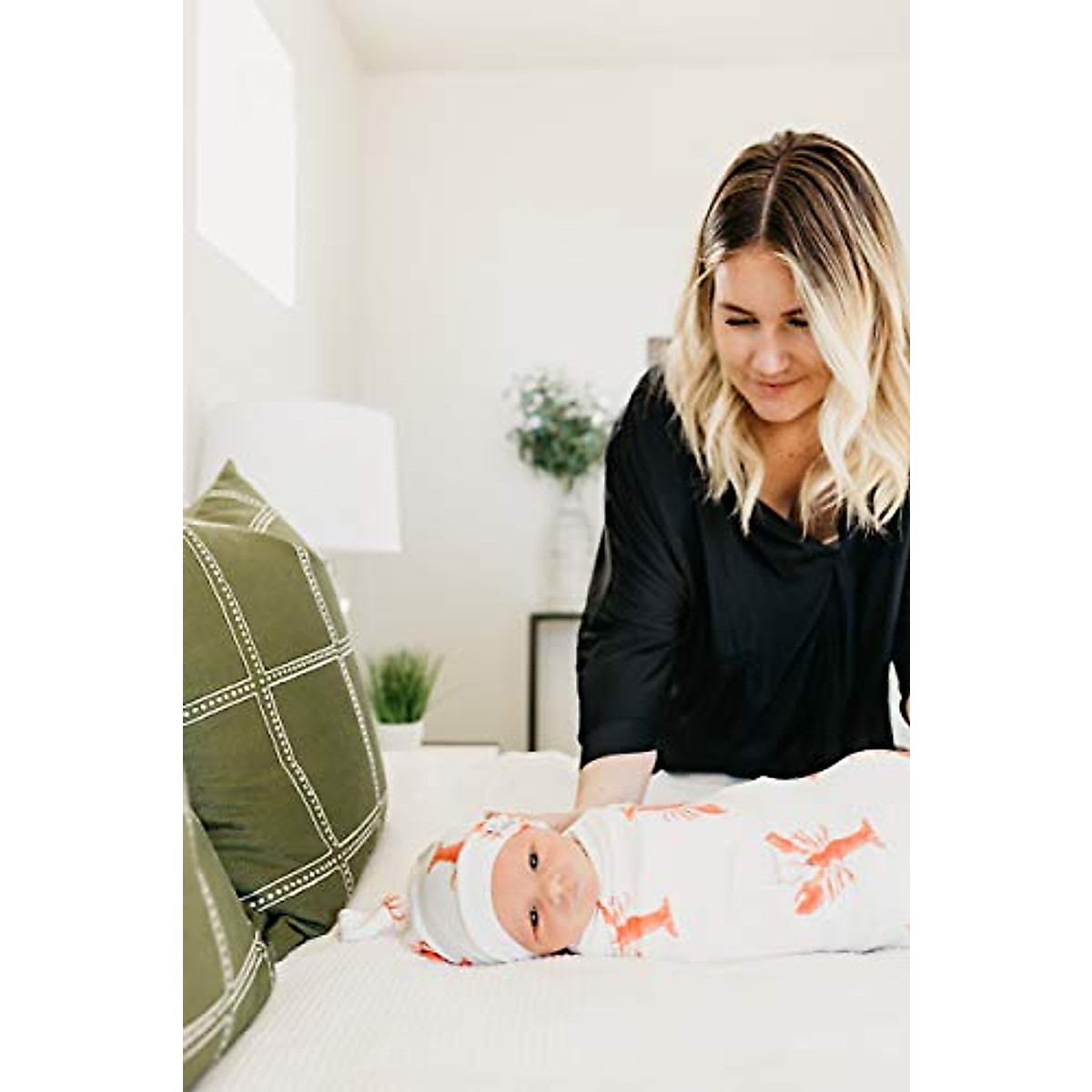 Copper Pearl Large Premium Knit Baby Swaddle Receiving Blanket Skipper