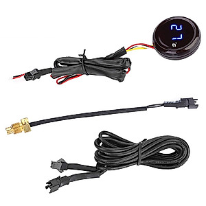 KIMISS Digital LCD Engine Temp Gauge, Universal Digital Thermometer Water Temperature Meter Gauge (Blue Light)
