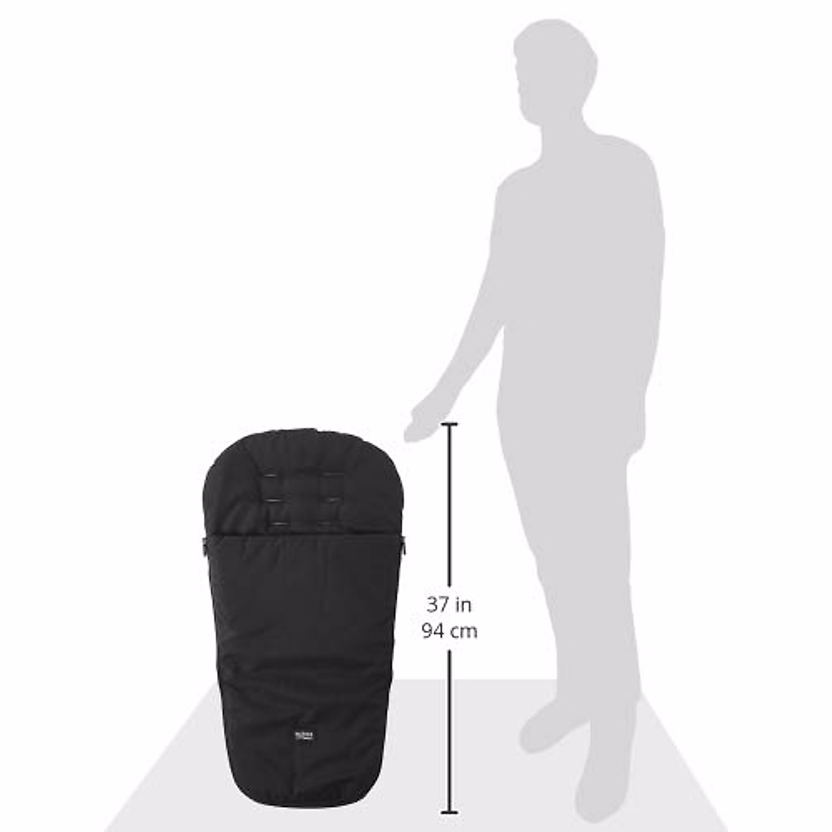 Britax Stroller Sleeping Bag Footmuff | Durable and Warm Insulation Fabric + 2-Side Zip Opening Black