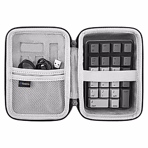 Geekria Numeric Keypad Case, Portable Number Pad Travel Case for 18-23 Keys Mechanical Numpad, Compatible with Motospeed Macro Mechanical Numeric Keypad, Qisan Mechanical Numeric Keypad