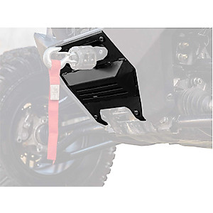SuperATV 4500 lb Black Ops Winch with Heavy Duty Winch Mounting Plate for 2020+ Polaris RZR PRO XP/RZR PRO XP4 | Complete Winch & Winch Mount Kit ready for install!