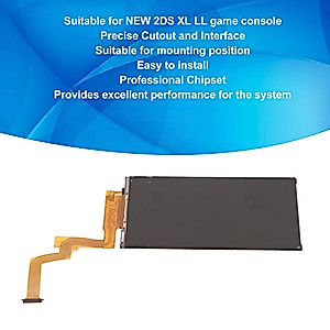 Cuifati Replacemen Screen for New 2DS XL LL, Top LCD Screen Repair Kits 2DS Game Console Screen Replacement for New 2DS XL LL