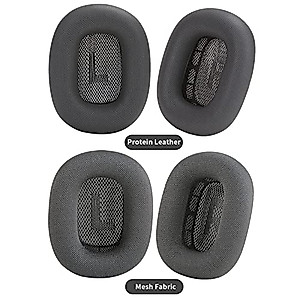 Ear Cushions for AirPods Max Headphones Earpads Replacement Ear Pad Covers Earmuffs with Protein Leather, Memory Foam and Magnet Black