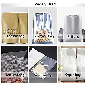 Pedal Heat Sealer,Pedal Impulse Sealer,Adjustable Height,350-800mm Seal Length,2-5mm Sealing Width,0.2-2s Sealing Time,for Sealing Food (Singleheating 650mm)