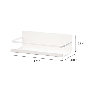 YAMAZAKI Storage Caddy Home Magnetic Steel | Spice Rack, One Size, White