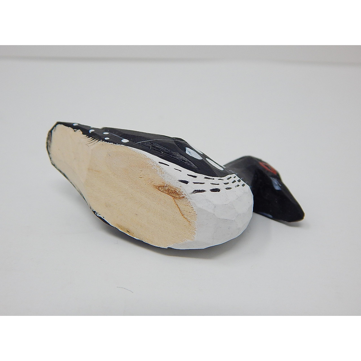 Common Loon Duck Wood Ornament Hanging Figurine Handmade Carved Decoration