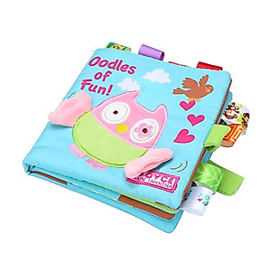 SUNEN Baby Soft Book Cloth Book Crinkle Books for Babies, Touch and Feel Books for 1 Year Old Infants Early Education Toys, Fabric Tactile Baby Books for Toddler Newborn Boy & Girl Best Gift