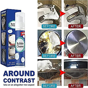 Foam Heavy Oil Stain Cleaner, Super Strong Multi Surface Cleaner, Multi-Purpose Wash Free Cleaning Spray (B) (A)