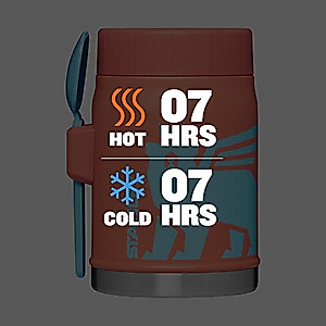 Stanley Heritage Insulated Food Jar for Kids (8 and Above) with Spork, 14oz Stainless Steel Kids’ Lunch Box, Dishwasher Safe and BPA-Free