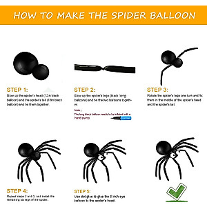 Halloween Balloons Garland Arch Kit DIY Halloween Party Supplies with BOO Foil Balloon Spider Balloon Black Orange Purple Fruit Green Confetti Balloon for Halloween Day Party Decorations