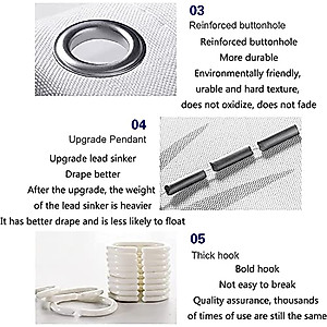 YQPBZCHH 4 Piece Cartoon Shower Curtain Sets with Non-Slip Rug,Toilet Lid Cover and Absorbent Carpet Bath Mat,Durable Waterproof Shower Curtain with 12 Hooks for Bathroom (B)