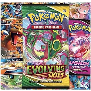 Pokemon TCG: Authentic Factory Sealed Booster Pack (Includes Mystery Card Bundle - V/VMAX 1 in 3 - Bonus Free Protective Card Holder!)
