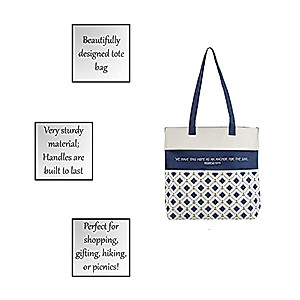Creative Brands Inspirational Canvas Purse/Tote Bag, 13.5 x 14-Inch, Hope as an Anchor - Scripture