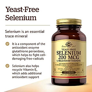 Solgar Yeast-Free Selenium 200 mcg, 250 Tablets - Pack of 2 - Supports Antioxidant & Immune System Health - Non-GMO, Vegan, Gluten Free, Dairy Free, Kosher - 500 Total Servings