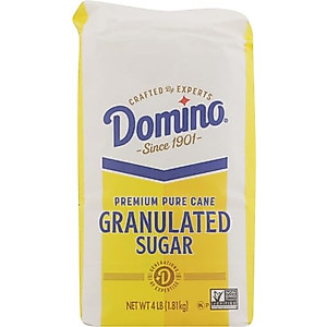 Domino, Granulated White Sugar, 4 lb,packaging may vary