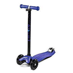 Micro Kickboard - Maxi Original 3-Wheeled, Lean-to-Steer, Swiss-Designed Micro Scooter for Kids, Ages 5-12 (Blue)