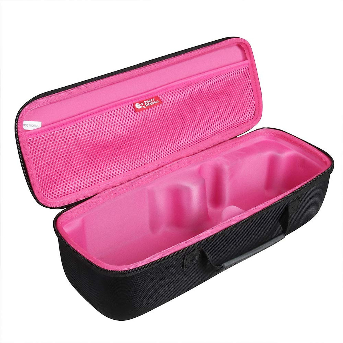 Hermitshell Travel Case for Revlon One-Step Hair Dryer and Volumizer Hot Air Brush (Black+Plum red)