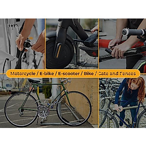 Circooter Bike U Lock, Heavy Duty Security U Cable Bike Lock Electric Scooter Anti Theft U Lock with 3Keys & Mounting Bracket Bicycle Secure Locks