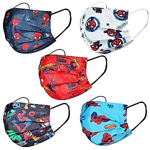 50PCS Kids Face_Mask Children 3Ply Earloop Breathable Kids Face_Mask Outdoor School Supplies Boys Girls