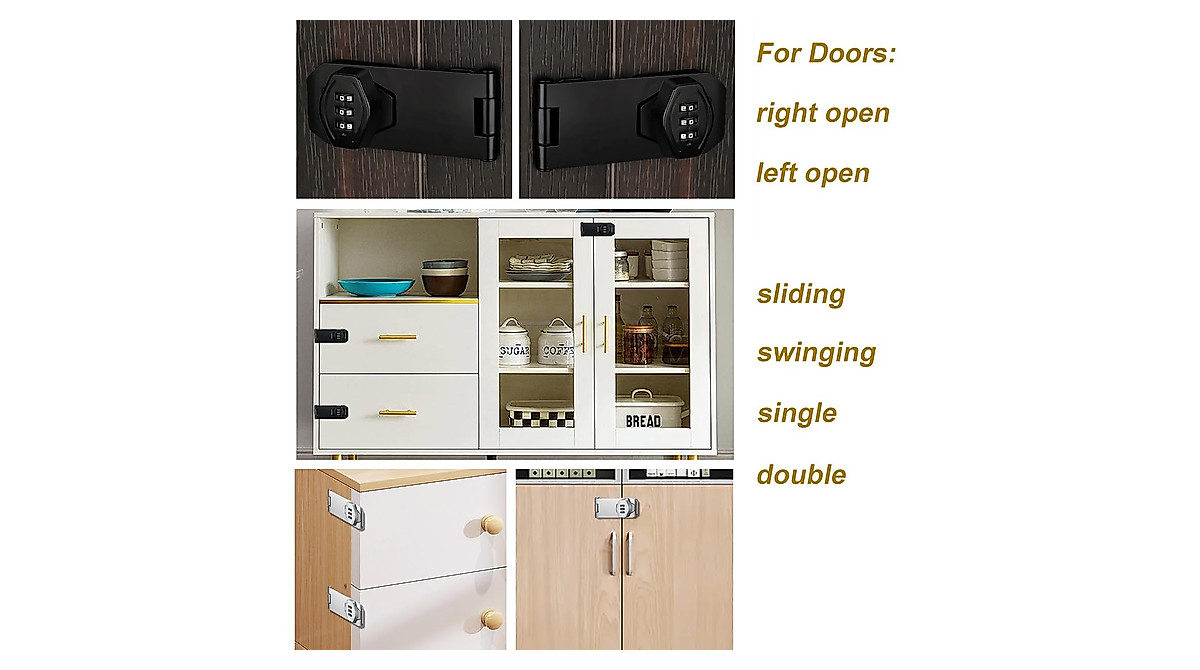 ETEKJOY Keyless Cabinet Lock with 3-Digit Password - Secure & Easy to ...