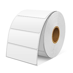 Nelko Genuine 3" x 1" Direct Thermal Label, Self-Adhesive Barcode Labels Compatible with Nelko PL70E Label Printers, No BPA & BPS, 1000 Labels (Commercial Grade)