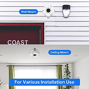 Hiseeu Universal Bullet Security Camera Junction Box, Waterproof/Metal Base/Hide Cables/Wall Ceiling Mount Bracket, Compatible with Hiseeu Security Camera Outdoor Indoor (Dome&Bullet Camera)