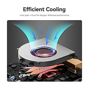 Beelink SER5 MAX AMD Mini PC, Ryzen 7 5800H (8C/16T, up to 4.4GHz) Mini Computer, 16GB 500GB PCle3.0 SSD Micro Desktop, Small PC 4K Triple Displays, WiFi 6+BT 5.2, USB3.2 Gen 2, Home, Office, Business